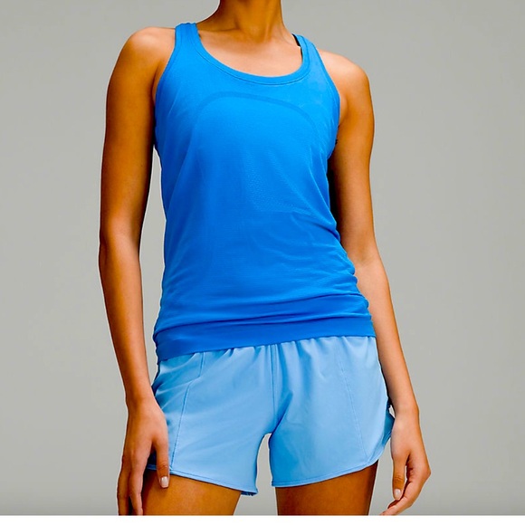 lululemon athletica | Tops | Nwt Lululemon Beaming Blue Swiftly Tech ...
